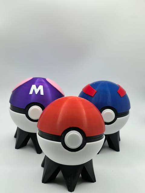 Pokéballs – High-Quality 3D Printed Collectible Balls for Pokémon Fans ...